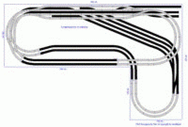 modellplan - Roco H0 Geo-Line Gleisplan 340 X 220 cm
